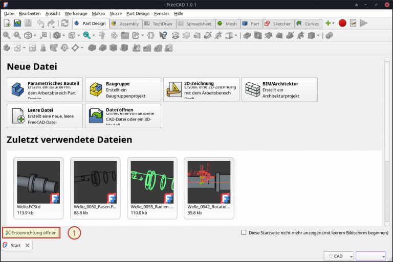 FreeCAD – Zeichnung erstellen – klein-kram.com